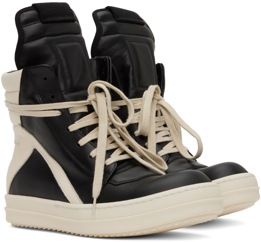 Rick Owens Black Geobasket Sneakers Rick Owens