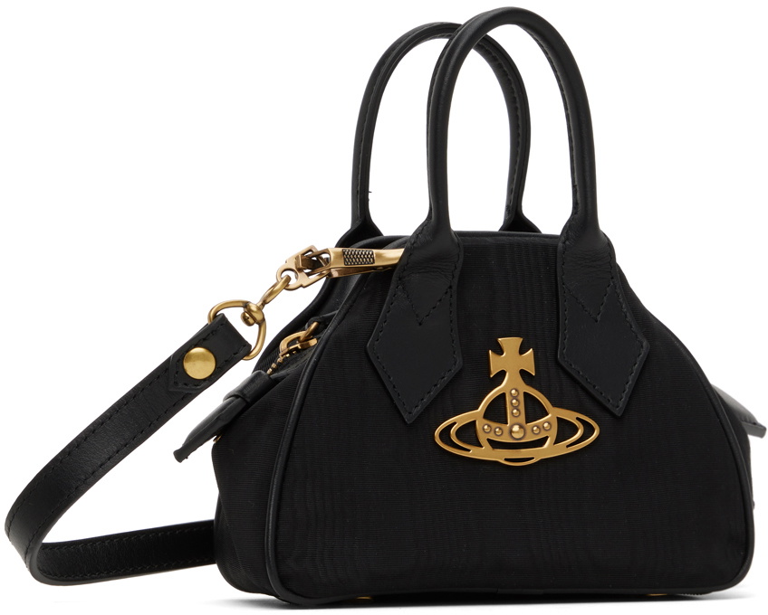 Vivienne Westwood Black Moiré Mini Yasmine Bag Vivienne Westwood