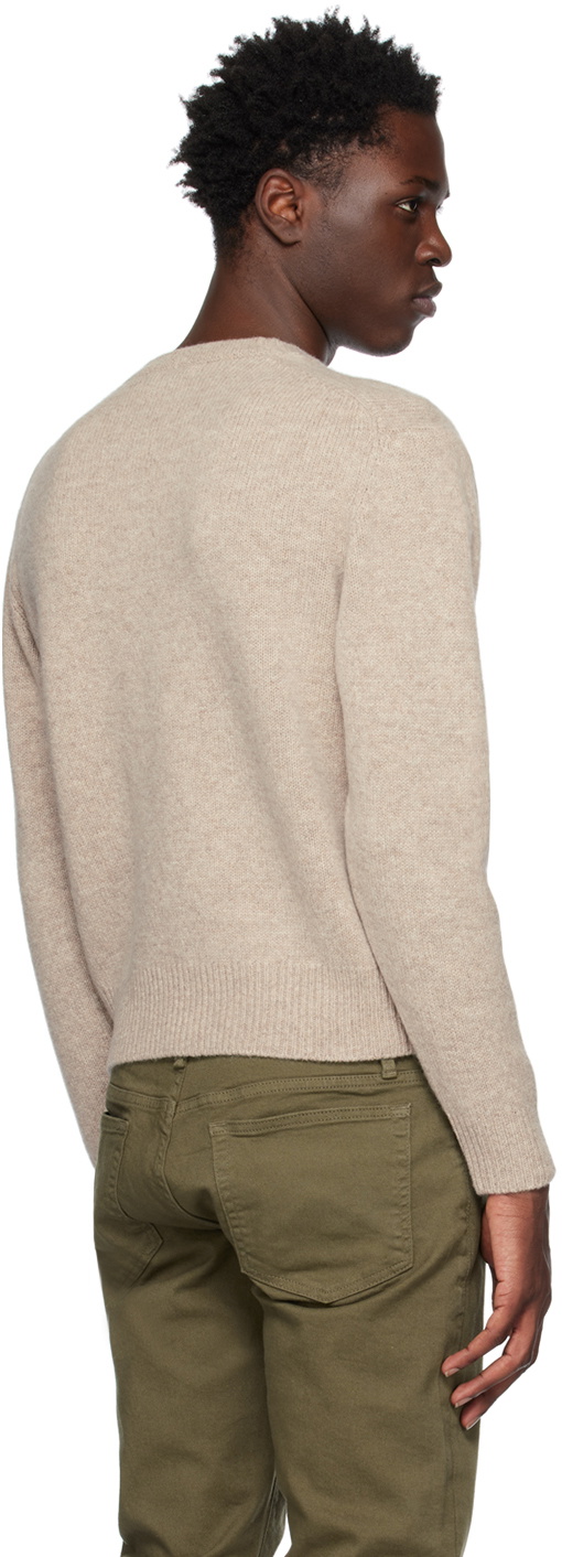 Sporty & Rich Beige Embroidered Sweater Sporty & Rich