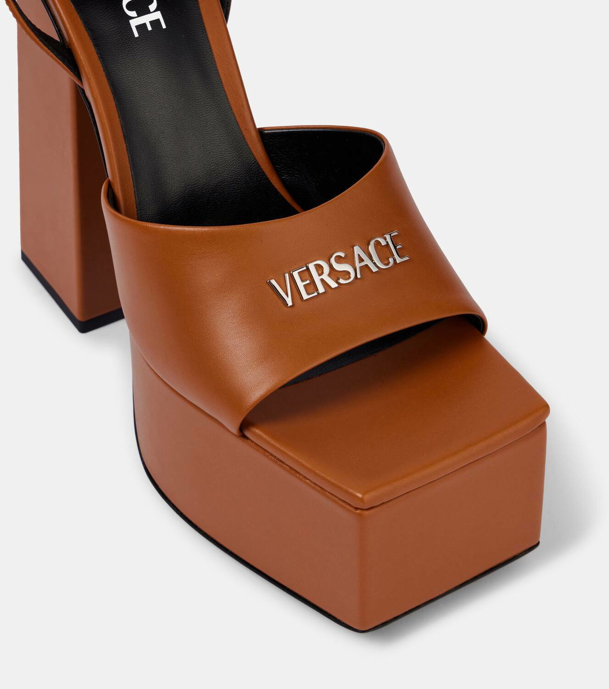 Versace 150 leather platform sandals Versace