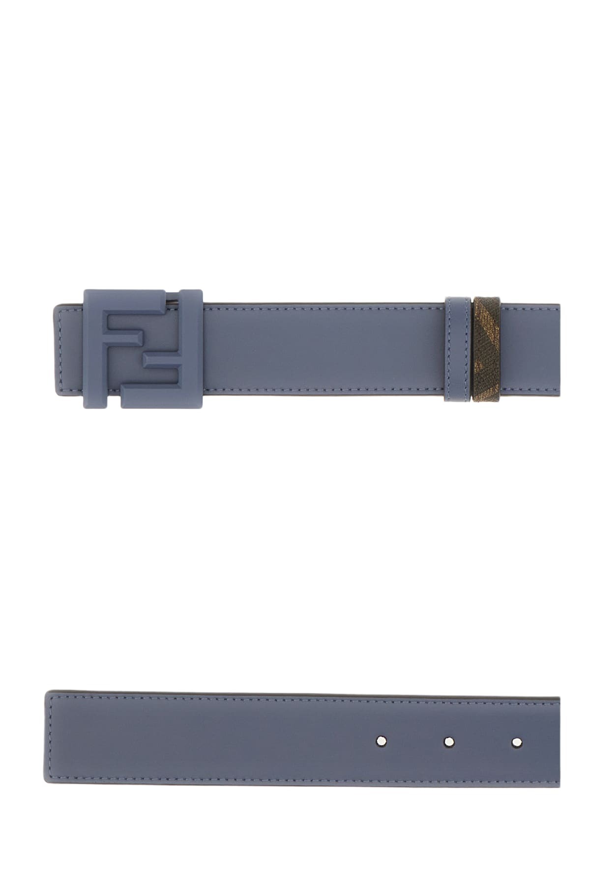 Fendi Powder Blue Leather Belt Fendi