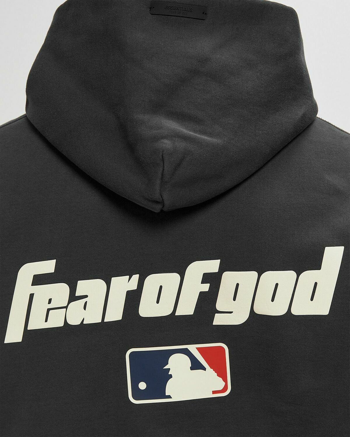 Fear of God Essentials MLB SPORT HOODIE Black Mens Hoody Fear Of God ...