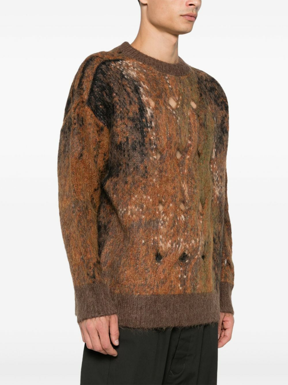 Feng Chen Wang Gradient Distressed Sweater Feng Chen Wang