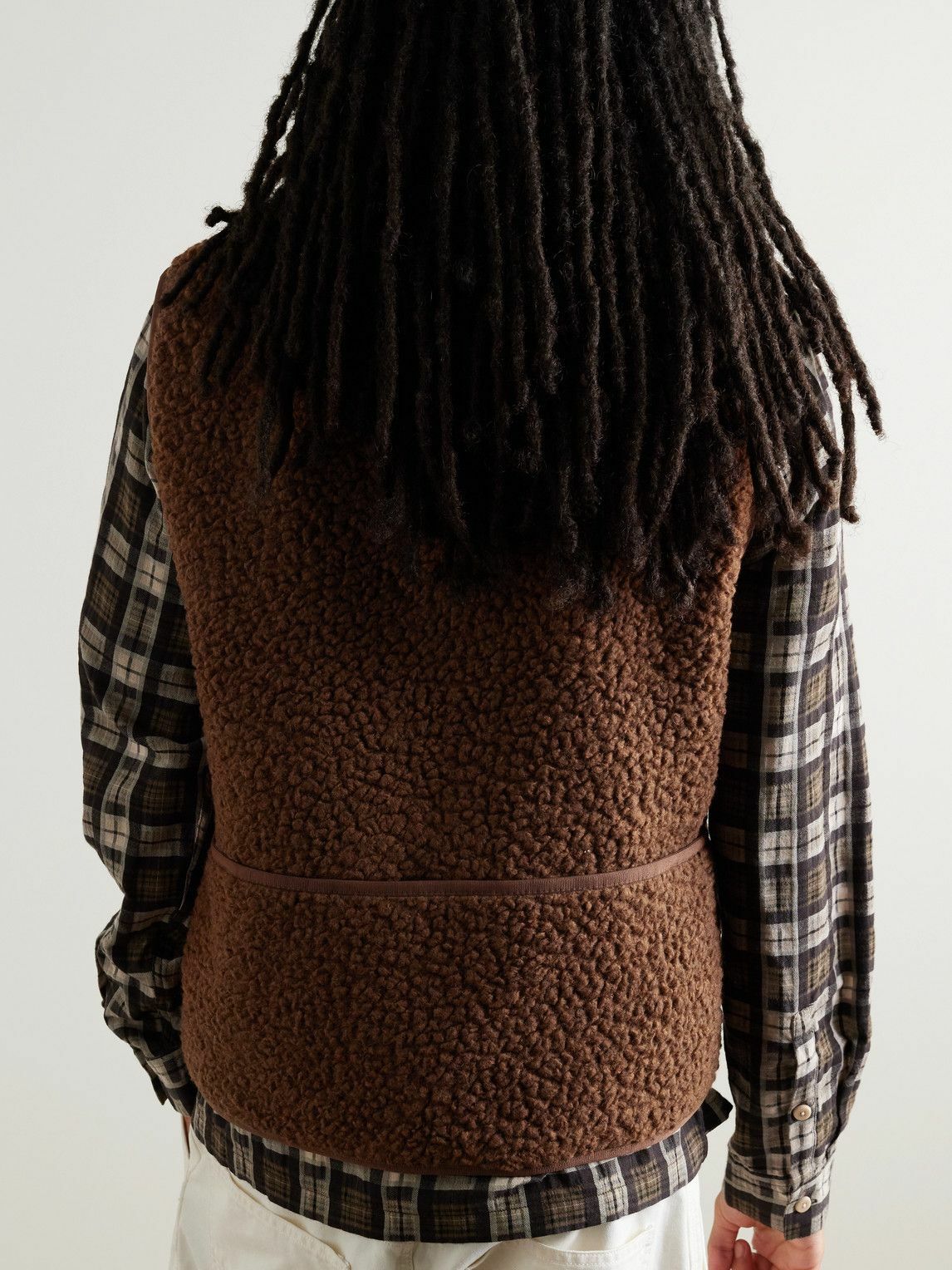 Folk - Puzzle Fleece Gilet - Brown Folk