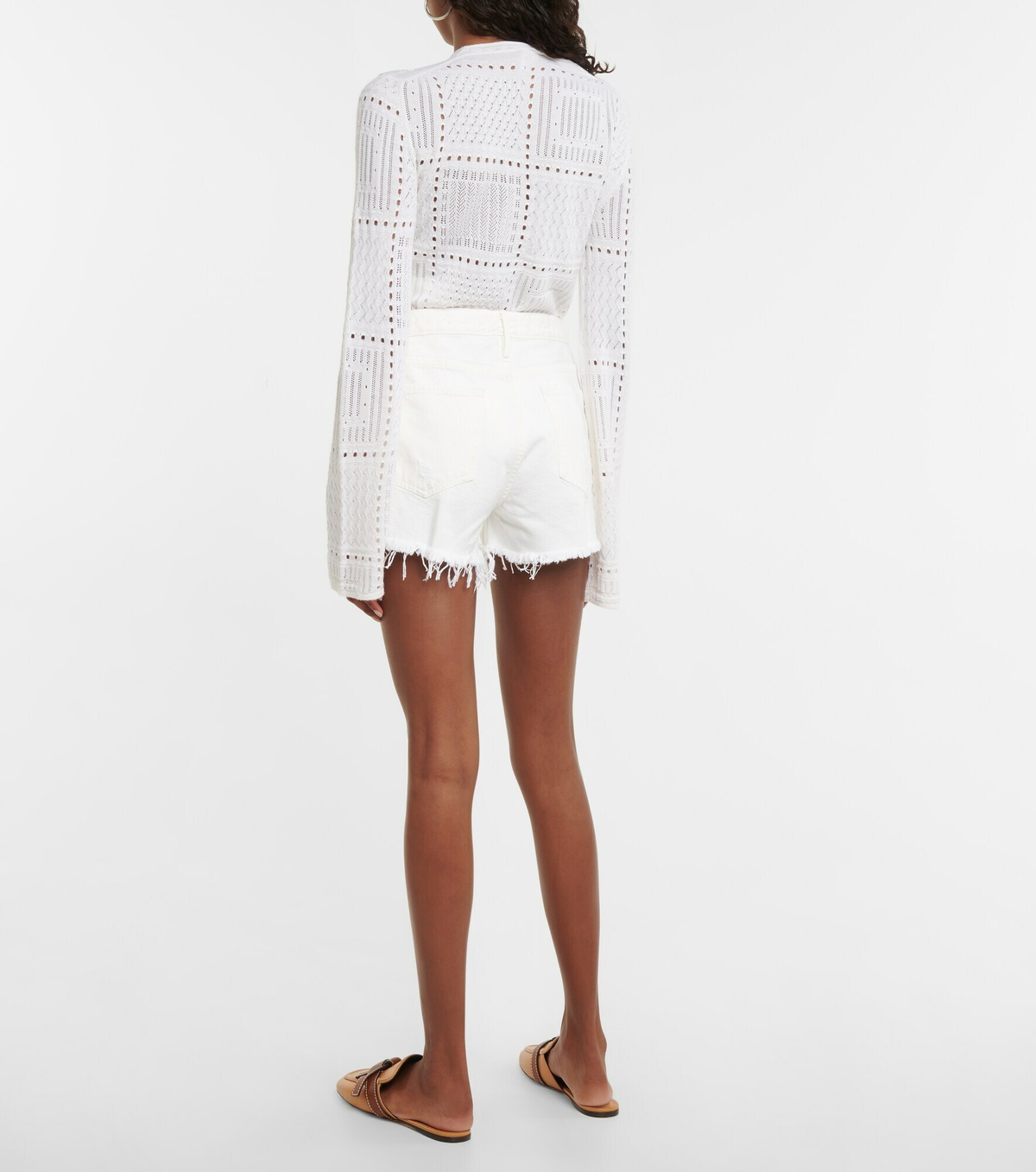Frame - Le Grand Garçon denim shorts Frame Denim