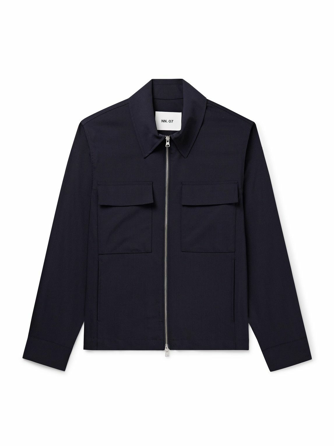 NN07 - Alban 1468 Wool-Blend Overshirt - Blue NN07