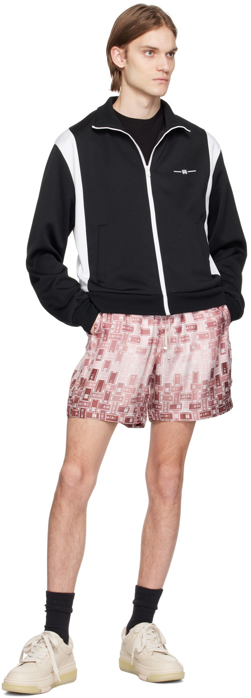 AMIRI Pink Gradient Tape Shorts Amiri