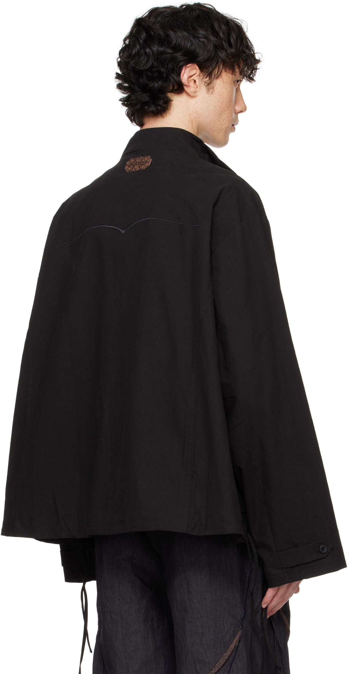 Professor.E Black Poncho Jacket Professor.E