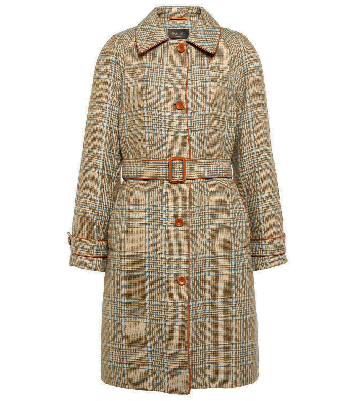Loro Piana Checked linen and wool coat Loro Piana