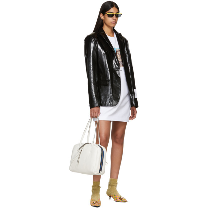 MSGM Black Vinyl Blazer MSGM