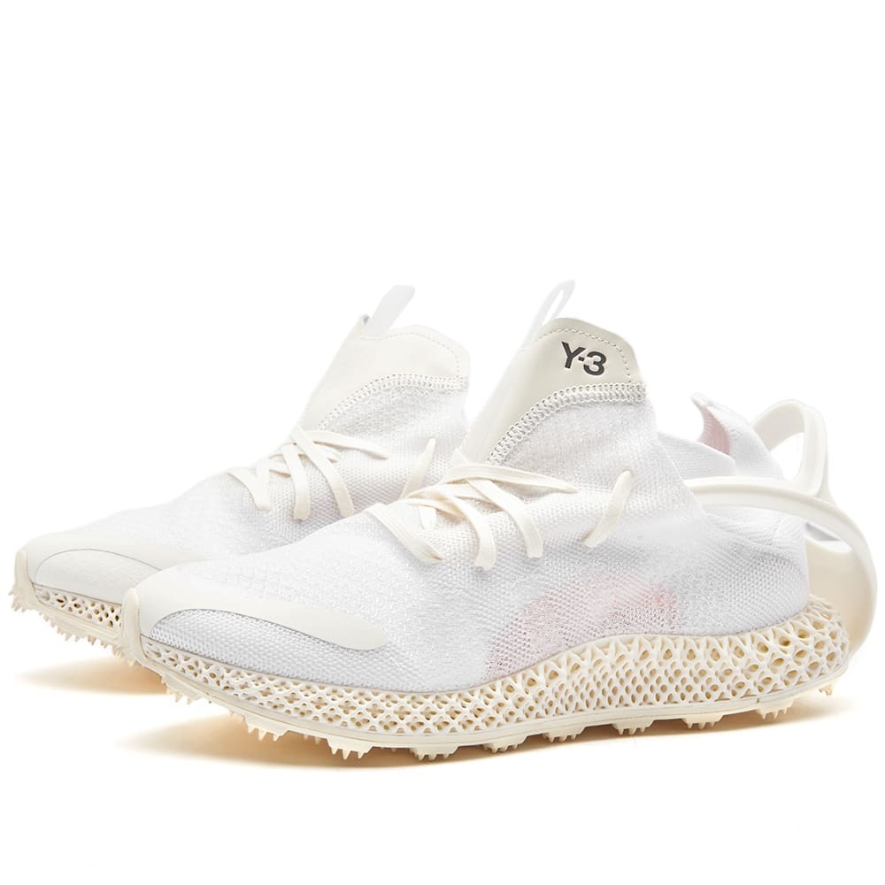 Y-3 Men's Runner 4D Exo Sneakers in Core White Y-3