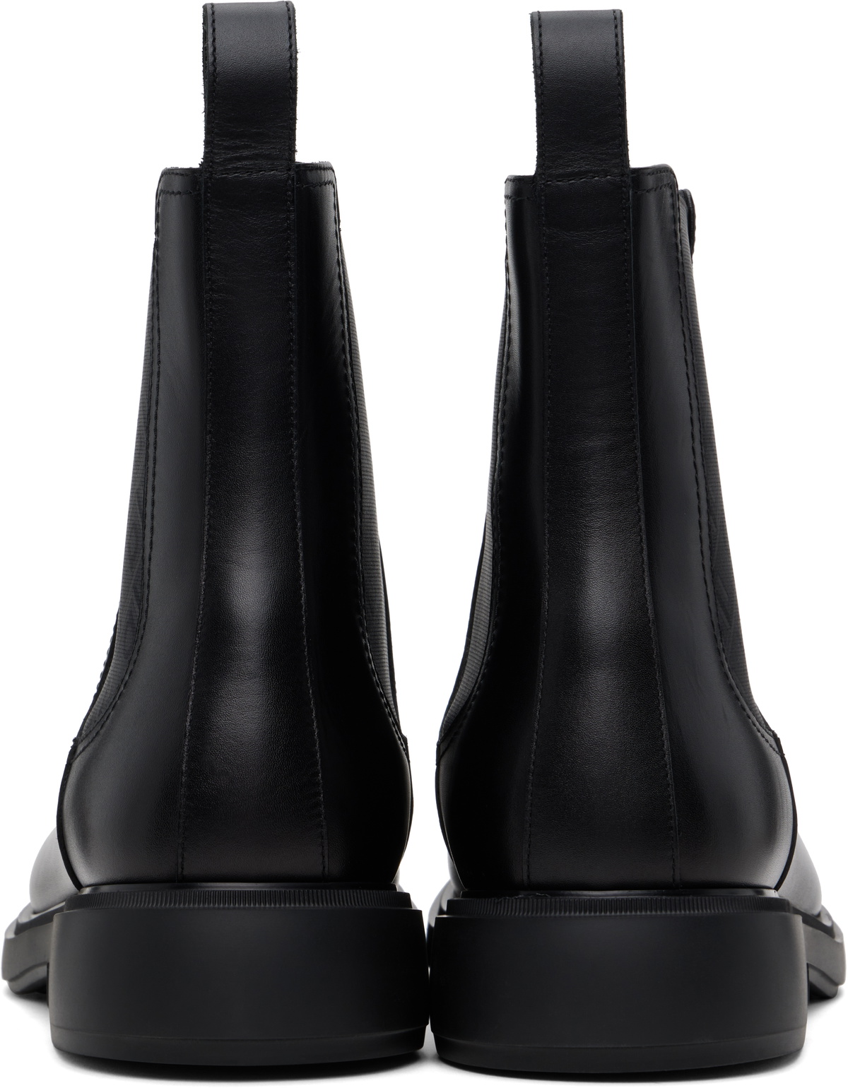 Ferragamo Black Beat Camden Chelsea Boots Salvatore Ferragamo