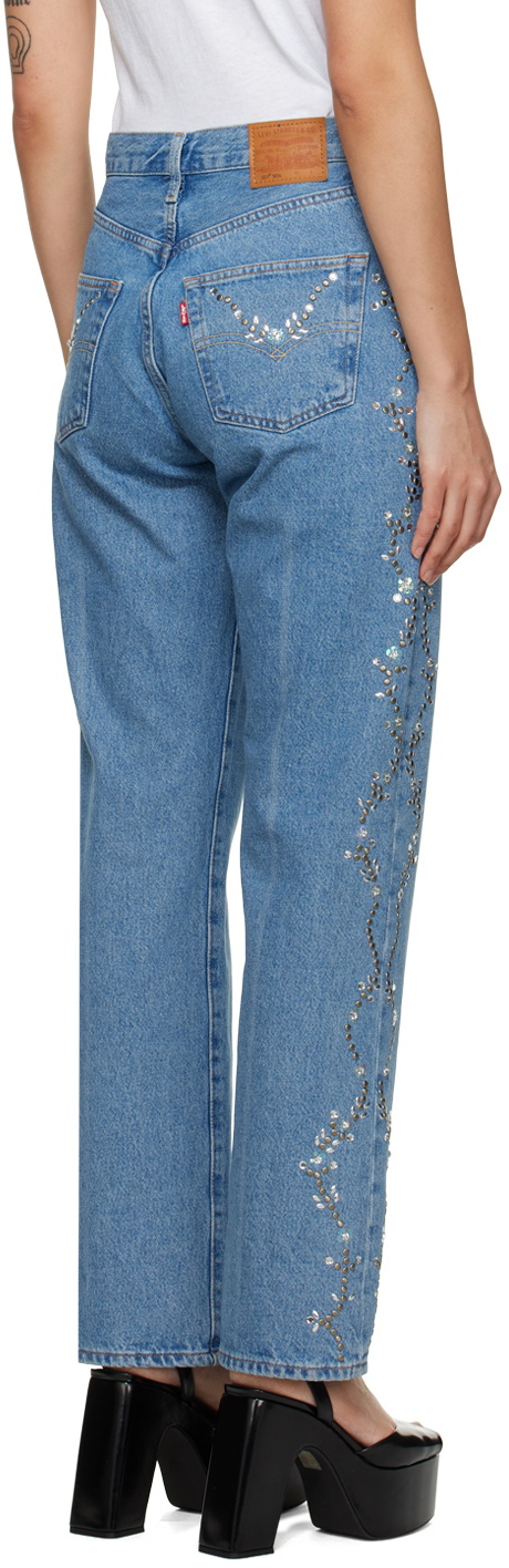 Anna Sui SSENSE Exclusive Blue Jeans Anna Sui