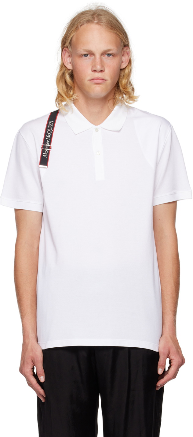 Alexander McQueen White Harness Polo Alexander McQueen
