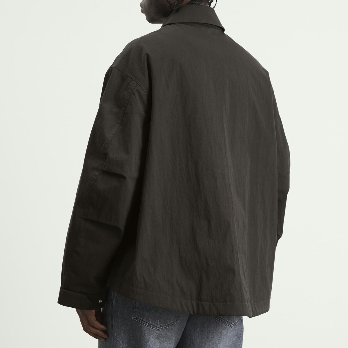 Studio Nicholson Men's Comba Cotton Jacket in Coal Studio Nicholson