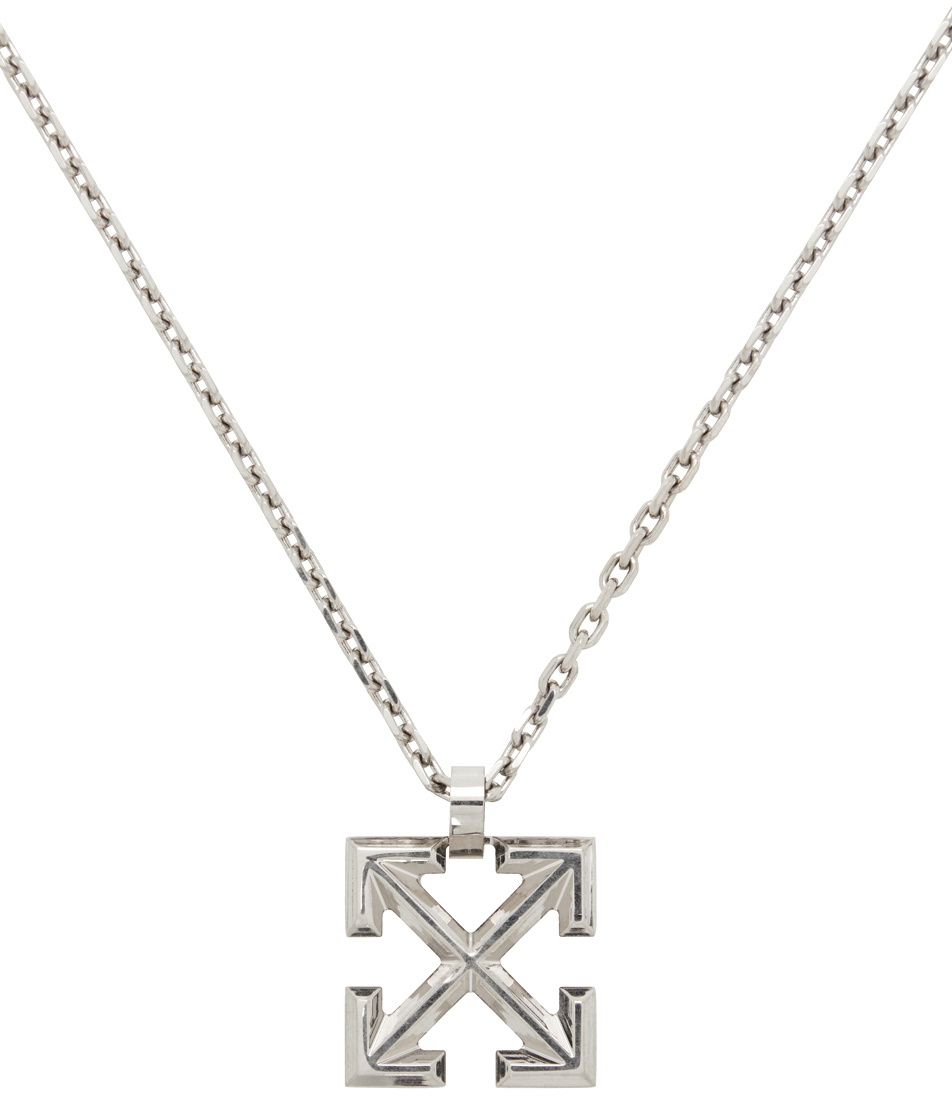 Off-White Silver Arrows Necklace Off-White