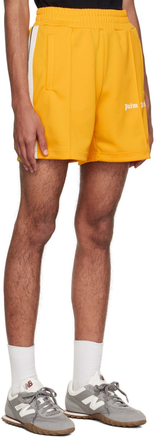 Palm Angels Yellow Classic Track Shorts Palm Angels