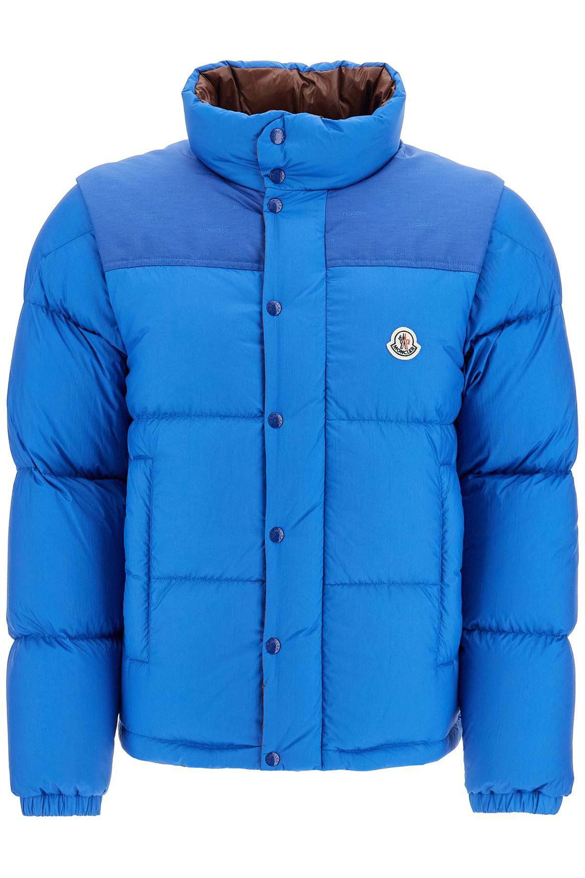 Moncler Bramant Quilted Shell Hooded Down Jacket Blue Moncler