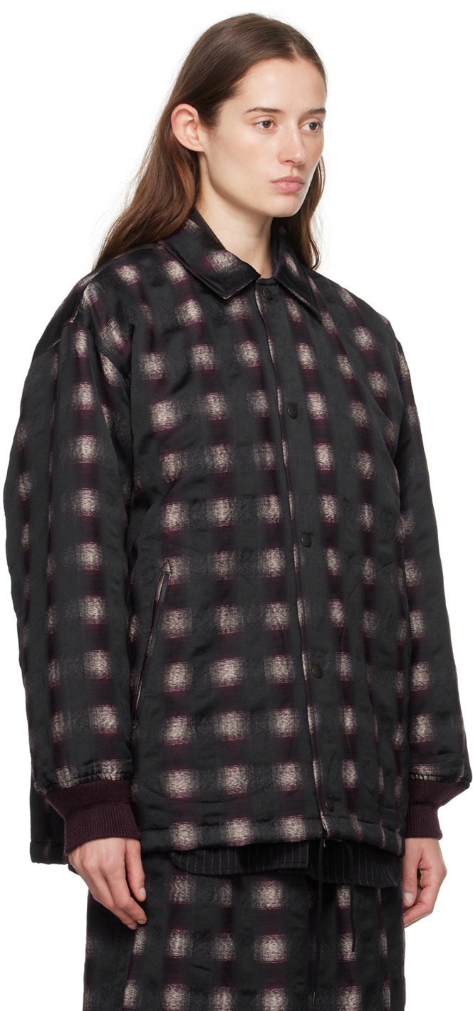 NEEDLES Black Check Jacket Needles