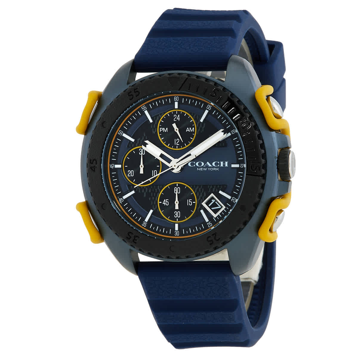 Coach C001 Chronograph Quartz Black Dial Mens Watch 14602454 Coach