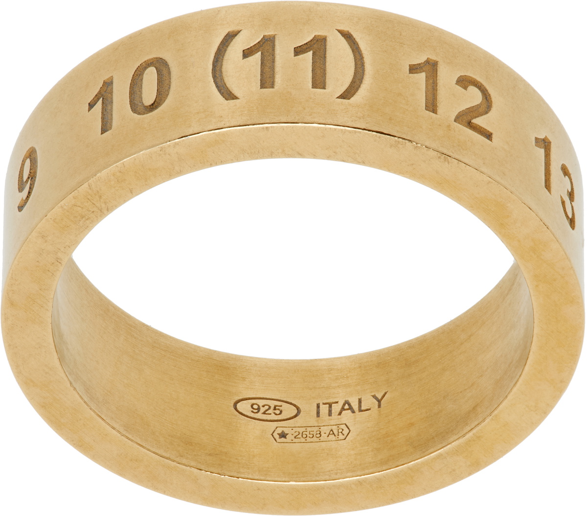 Maison Margiela Gold Number Reference Ring Maison Margiela