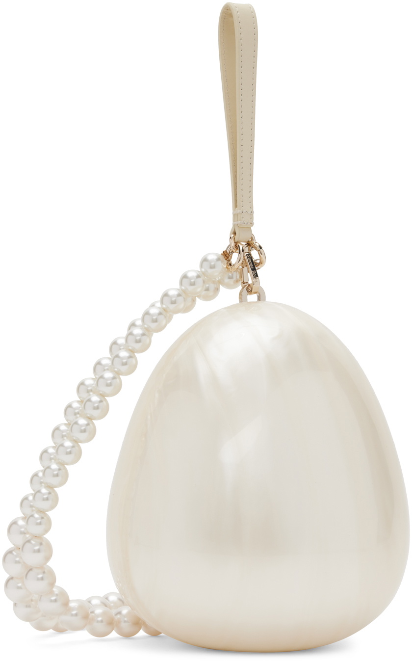 Simone Rocha Off-White Pearl Egg Bag Simone Rocha