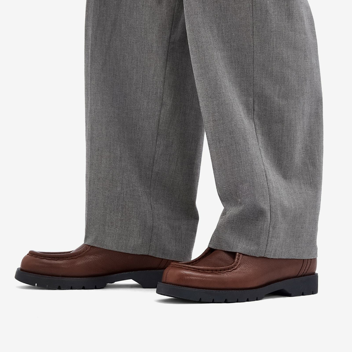 KLEMAN Men's Padror Grain Shoe in Café KLEMAN