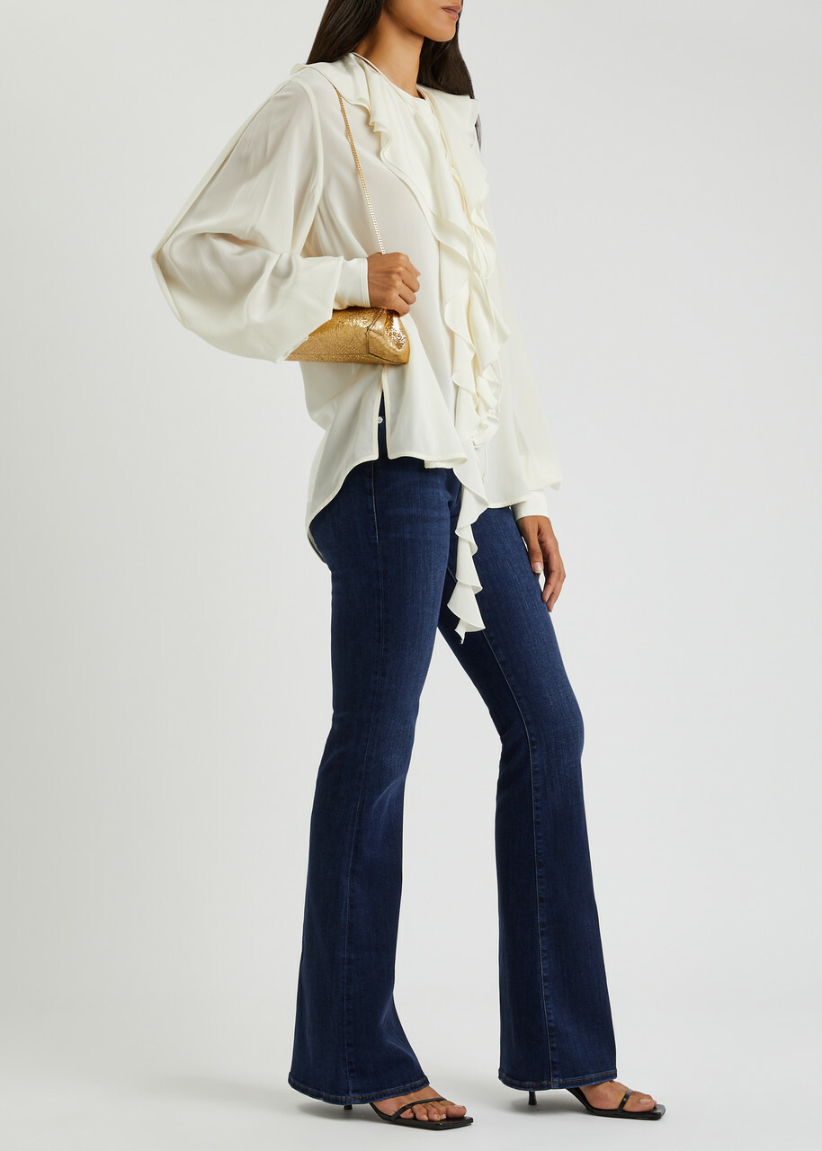 Frame Le High Flare Jeans Blue Frame Denim