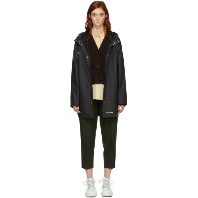 Stutterheim Black Stockholm Lightweight Raincoat Stutterheim