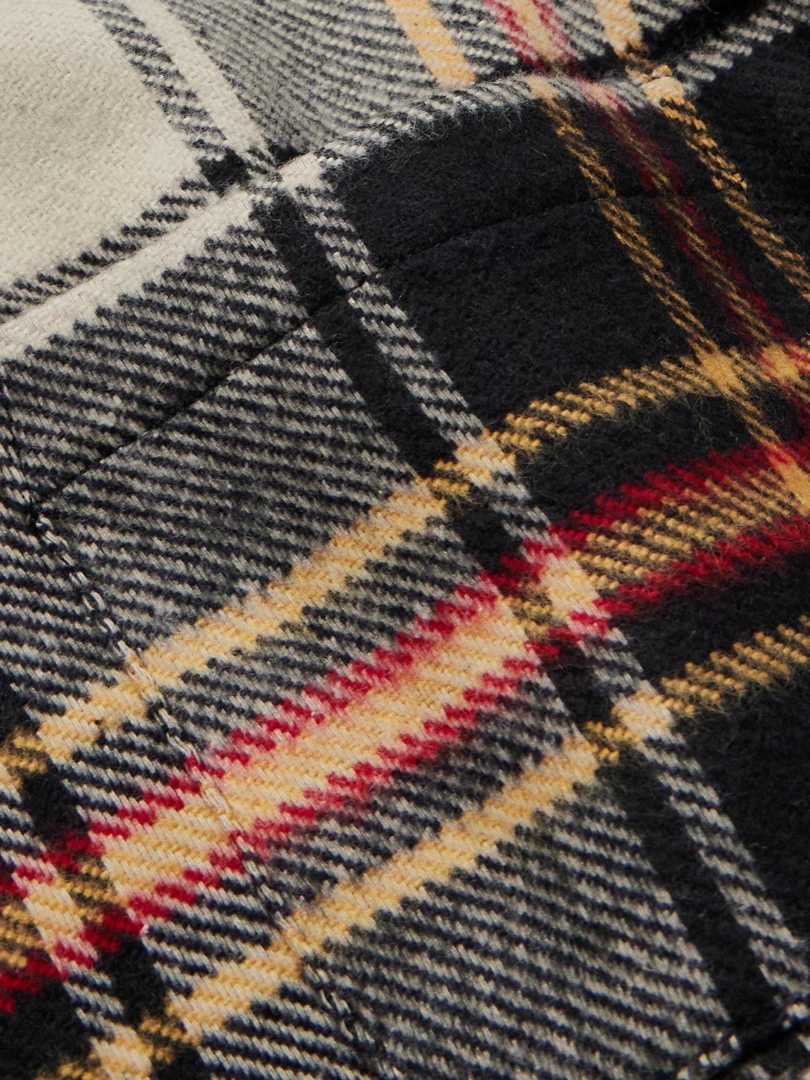 Portuguese Flannel - Arc Checked Cotton-Flannel Shirt - Neutrals ...