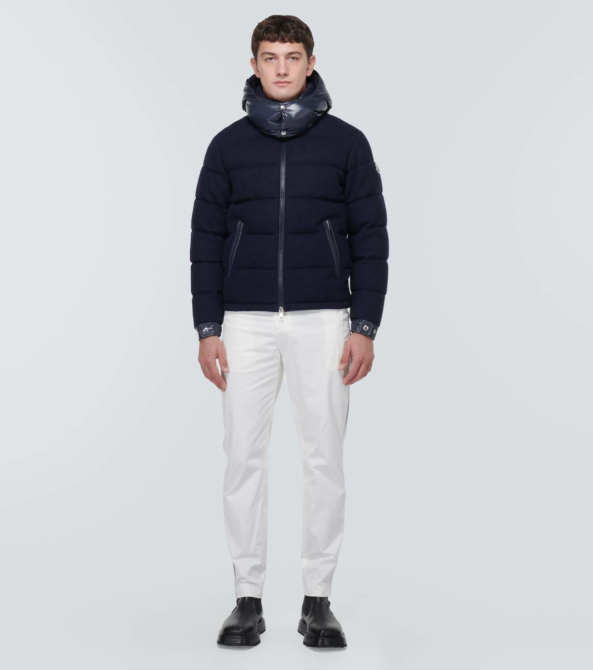 Moncler Winnipeg wool felt down jacket Moncler