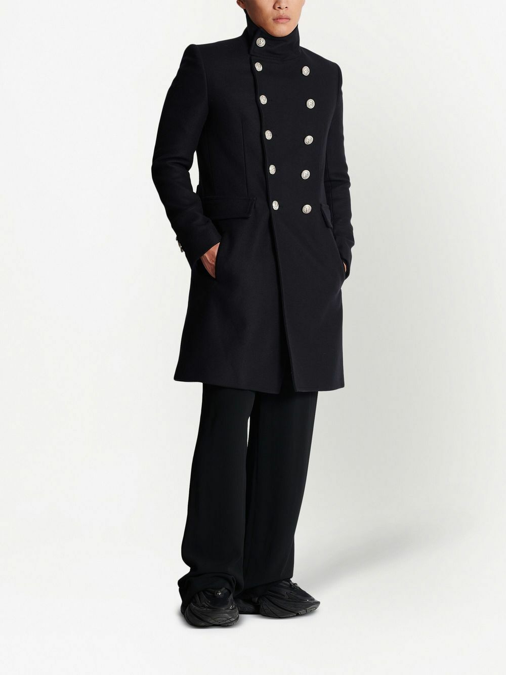BALMAIN - Wool Coat Balmain