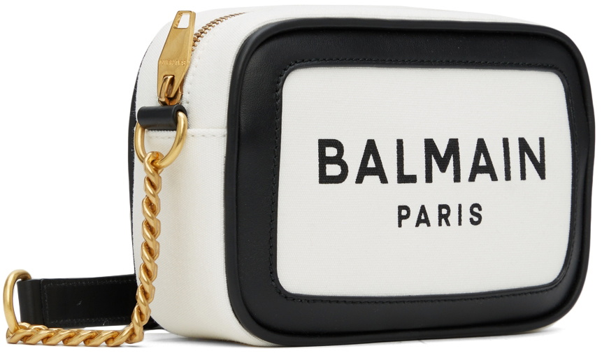 Balmain White B-Army Camera Shoulder Bag Balmain