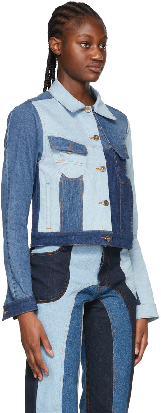 Ahluwalia Blue Rework Denim Jacket Ahluwalia Studio