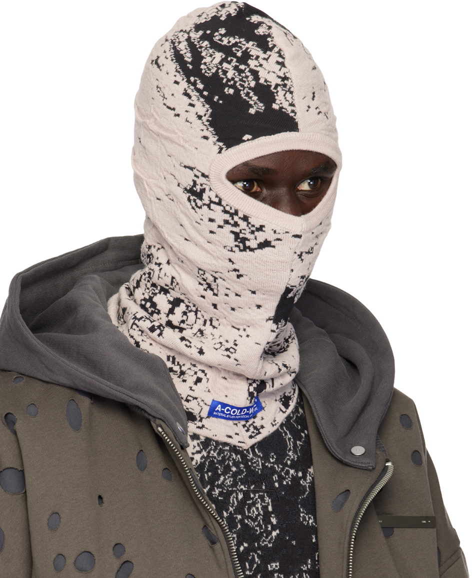 A-COLD-WALL* Beige & Black Composite Balaclava A-Cold-Wall*
