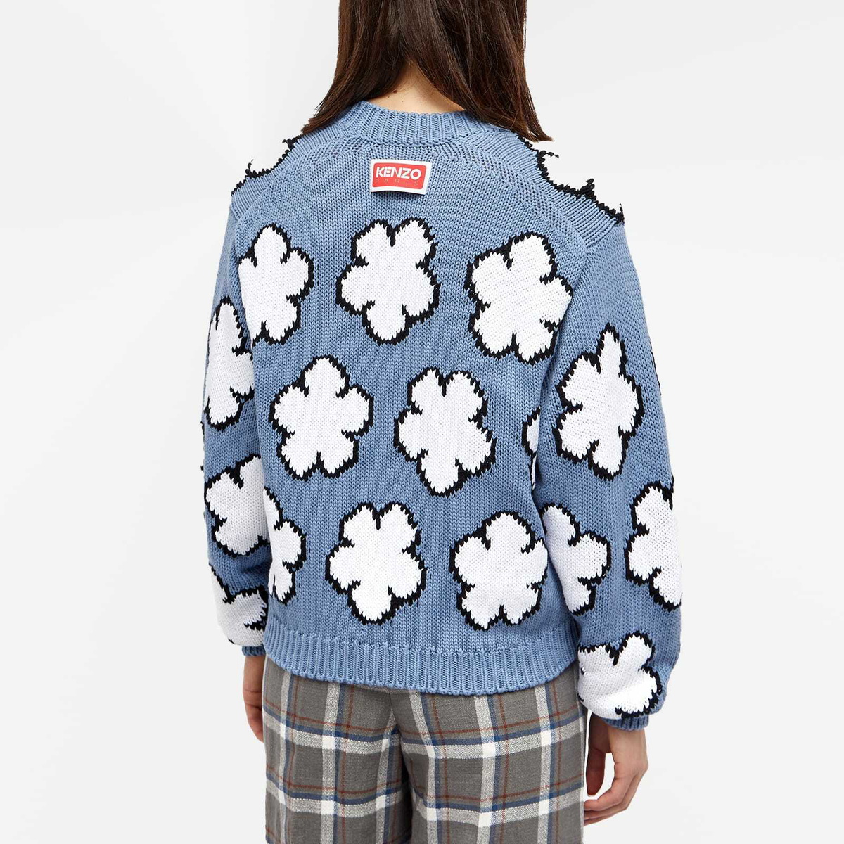 Kenzo Women's Allover Boke Flower Jumper in Cyan Kenzo