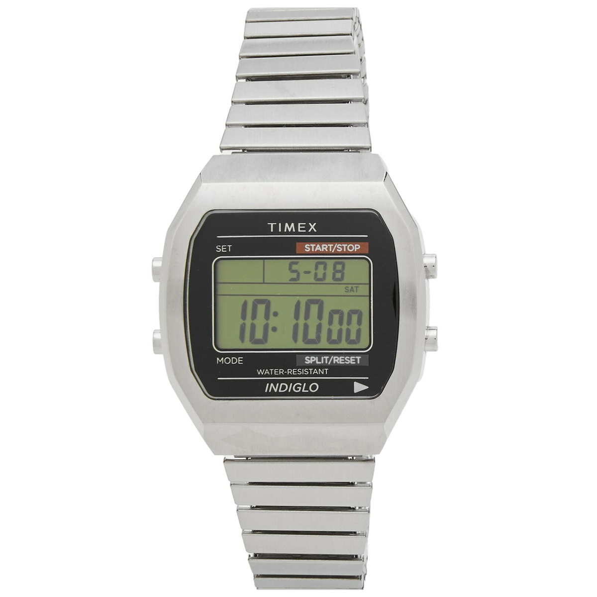 Timex T80 Digital Expansion Band 36mm Watch in Steel Timex