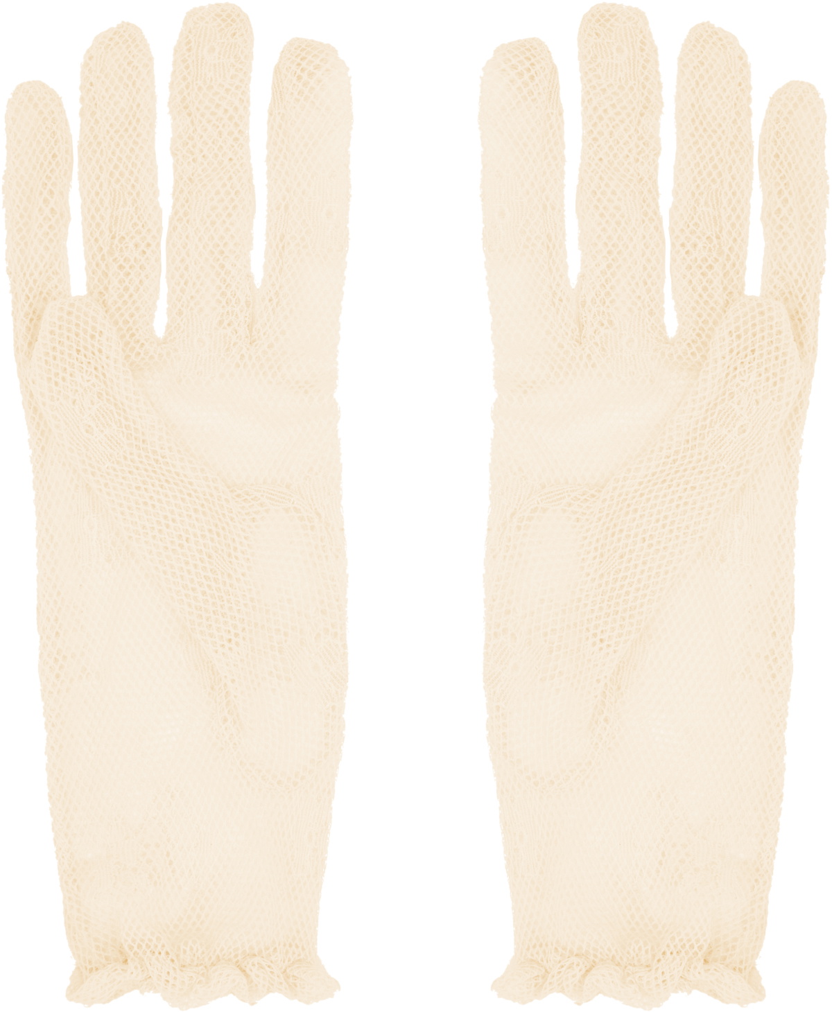 Valentino Garavani Beige VLogo Signature Gloves Valentino Garavani