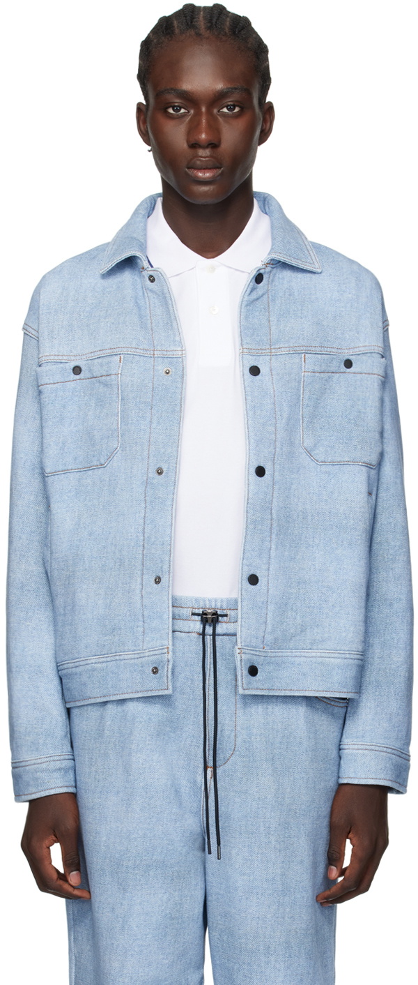 Emporio Armani Blue Trompe L'œil Jacket Emporio Armani
