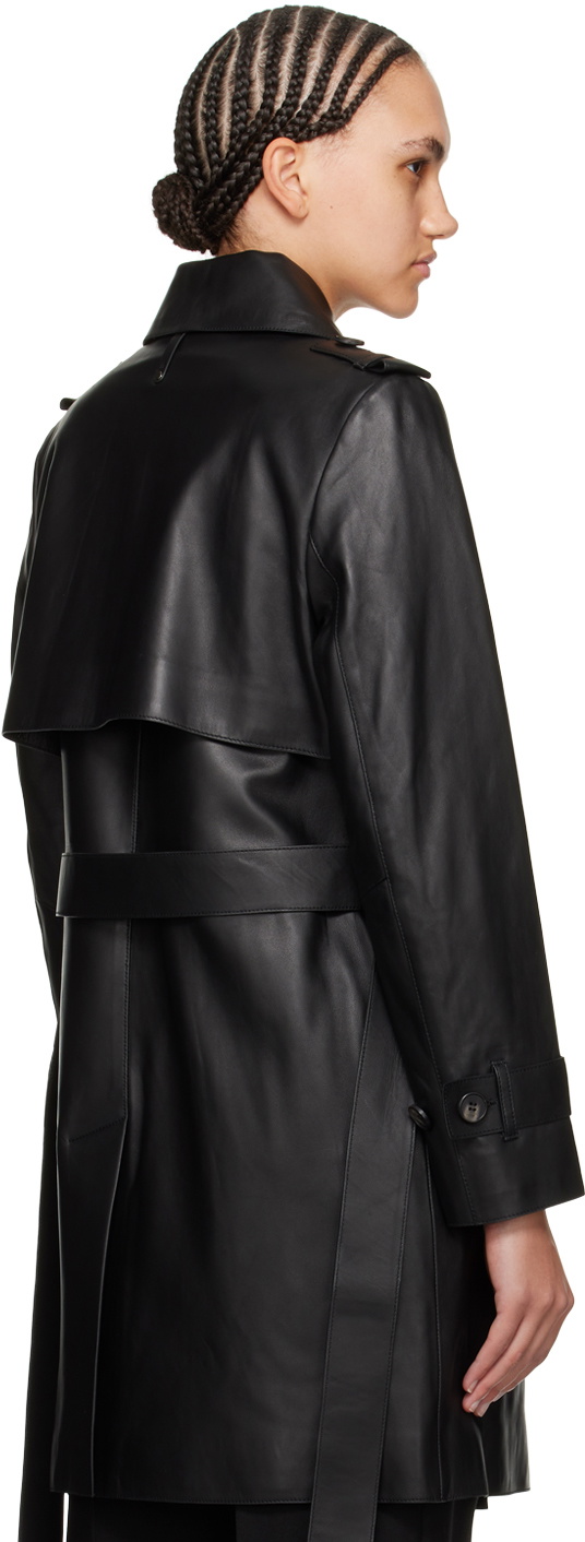 MACKAGE Black Mely Leather Coat Mackage
