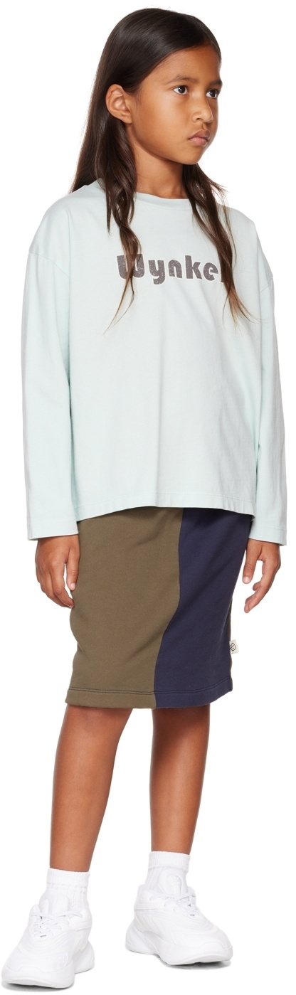 Wynken Kids Blue Logo Long Sleeve T-Shirt Wynken