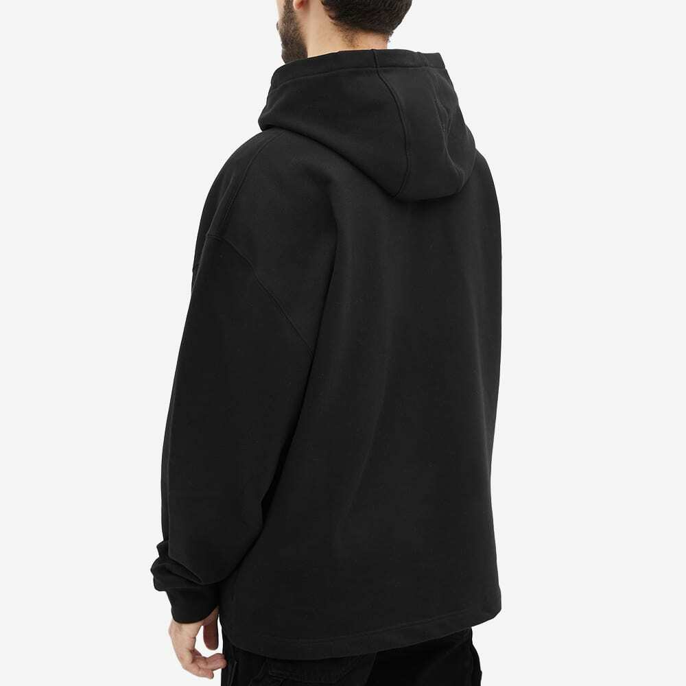 Versace Men's Varsity Popover Hoody in Black/Red Versace