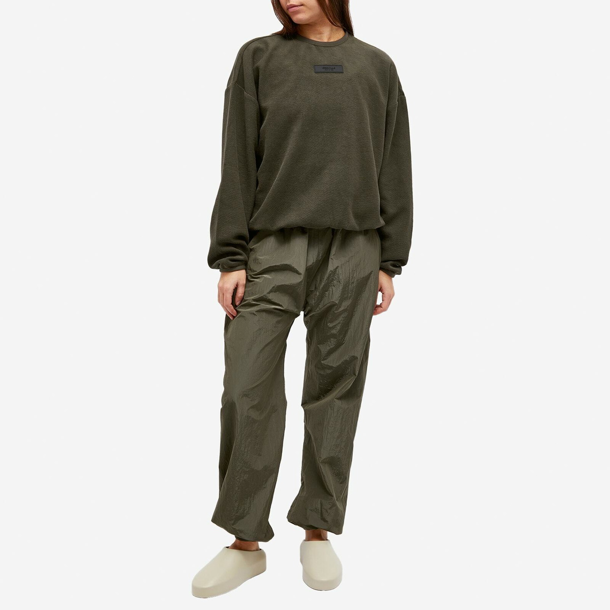 Fear of God ESSENTIALS Women's Crewneck Sweater in Ink Fear Of God ...