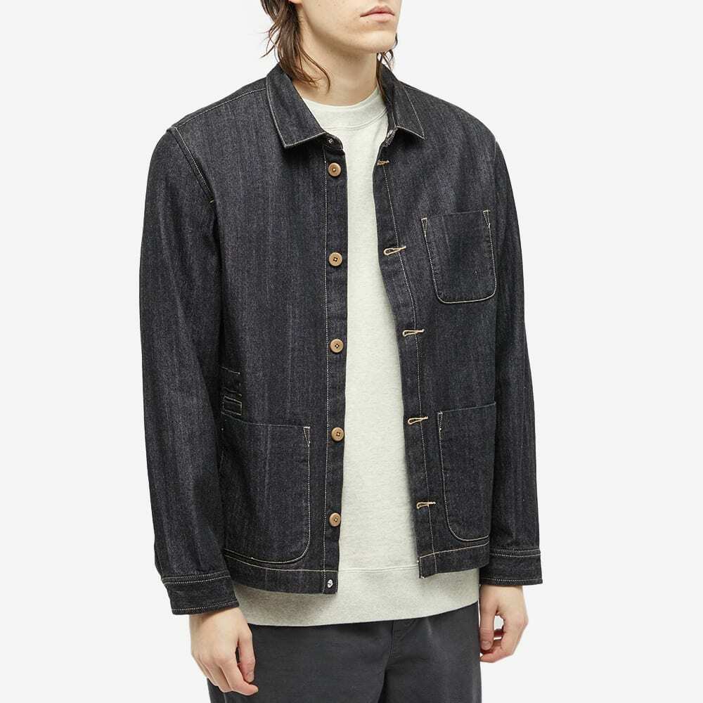 Folk Men's Denim Assembly Jacket in Black Denim Folk