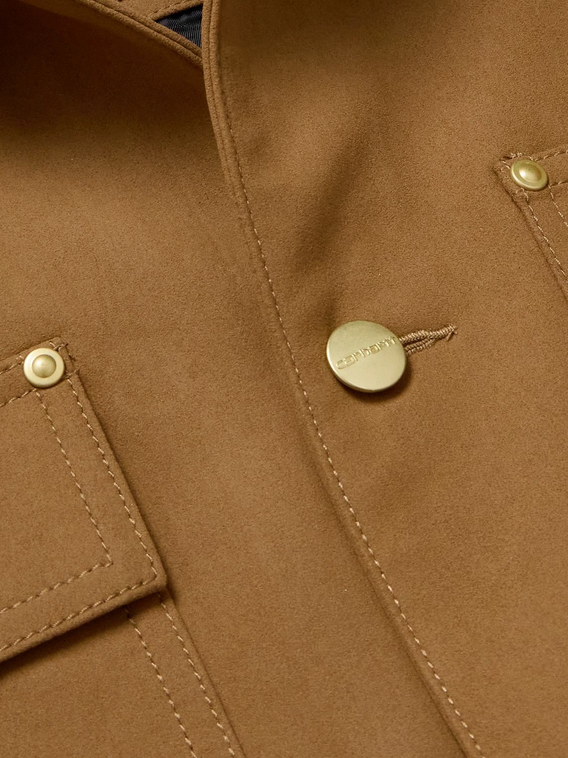Carhartt WIP - Michigan Faux Suede Chore Jacket - Brown Carhartt WIP