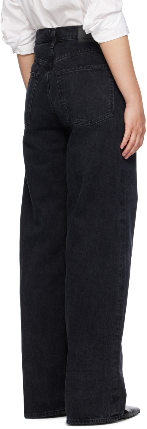 Citizens of Humanity Black Ayla Baggy Cuffed Crop Jeans Citizens of ...