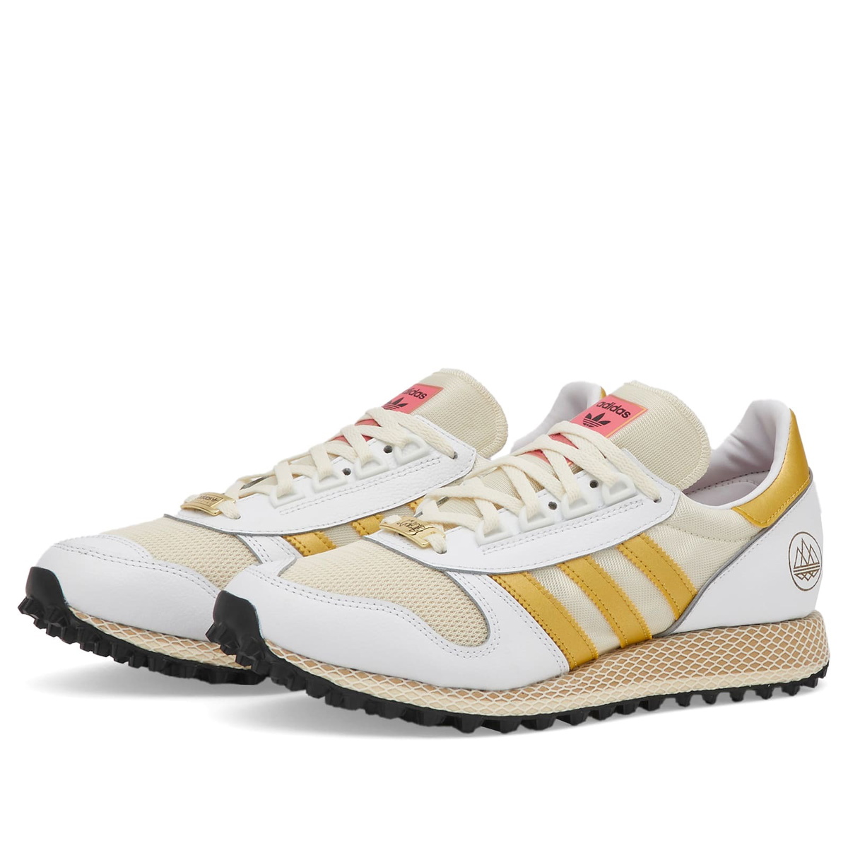 Adidas x Goldie SPZL Sneaker in White/Gold Metallic adidas