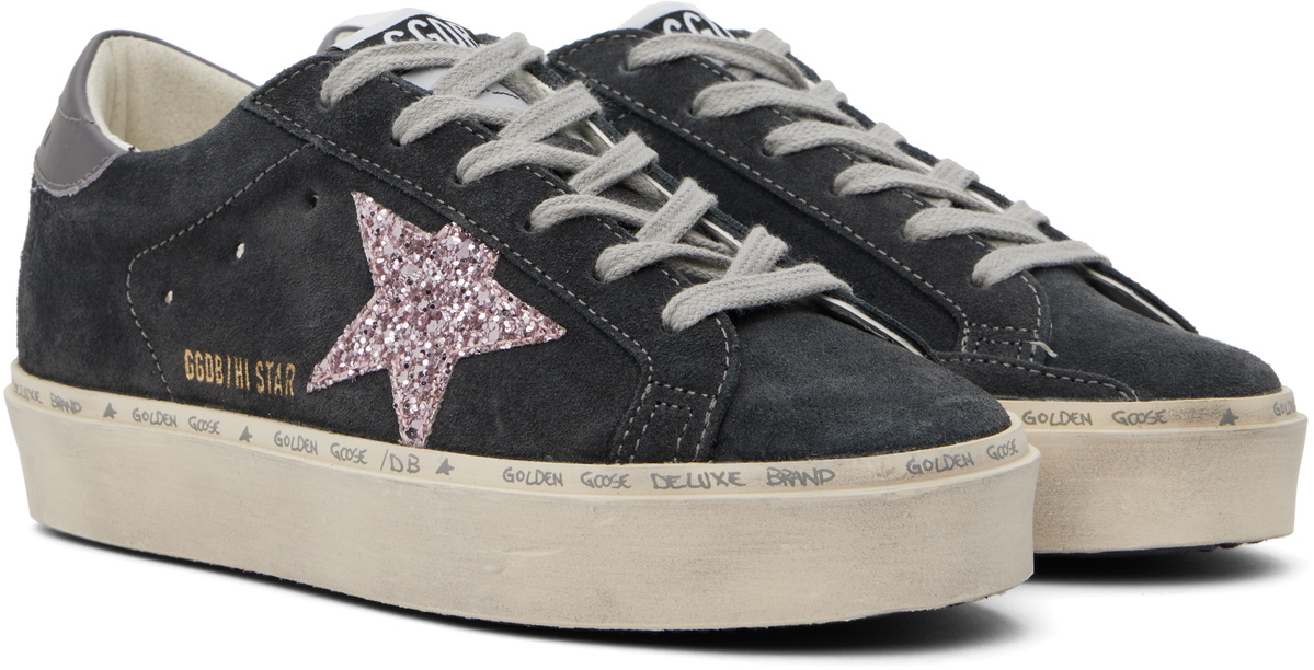 Golden Goose Gray Hi-Star Sneakers Golden Goose Deluxe Brand