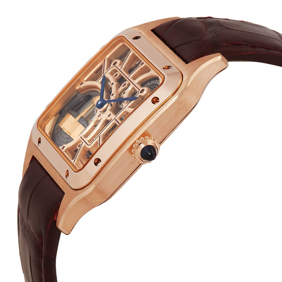 Cartier Santos-Dumont Large Model Skeleton With Micro Rotor Automatic ...