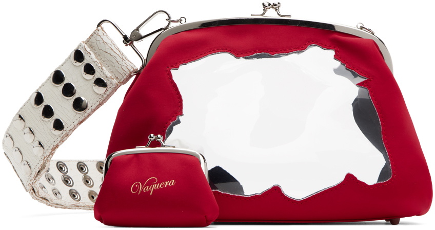 VAQUERA Red Destroyed Purse Vaquera